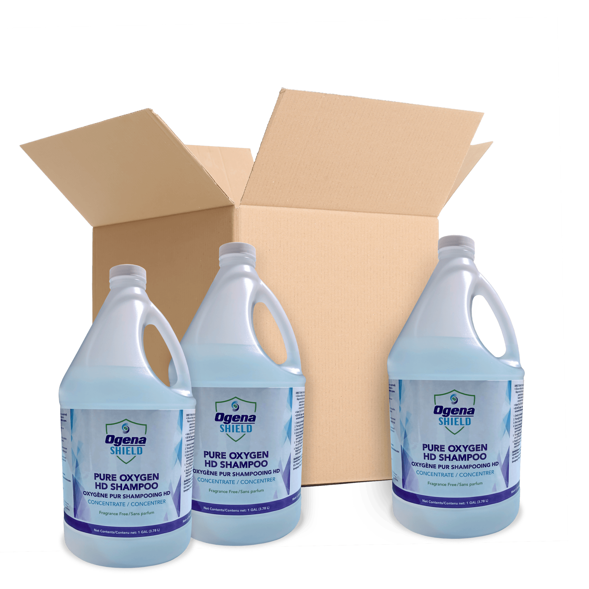 OgenaShield Pure Oxygen HD Shampoo – 1 Gal (Case of 4) - Ogena Solutions